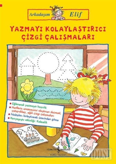 Dost Kitabevi - Yazmayı Kolaylaştırıcı Çizgi Çalışmaları - Arkadaşım Elif
